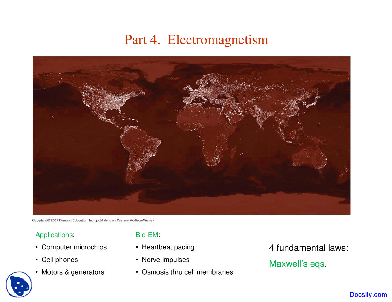 Electric Charge Force Field General Physcis Lecture Slides Slides