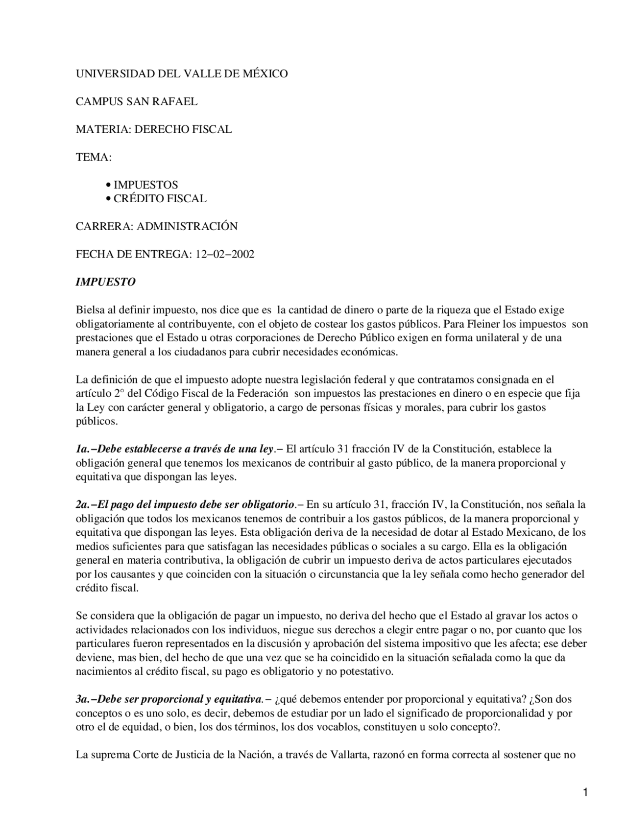 Derecho Fiscal Apuntes Derecho Docsity