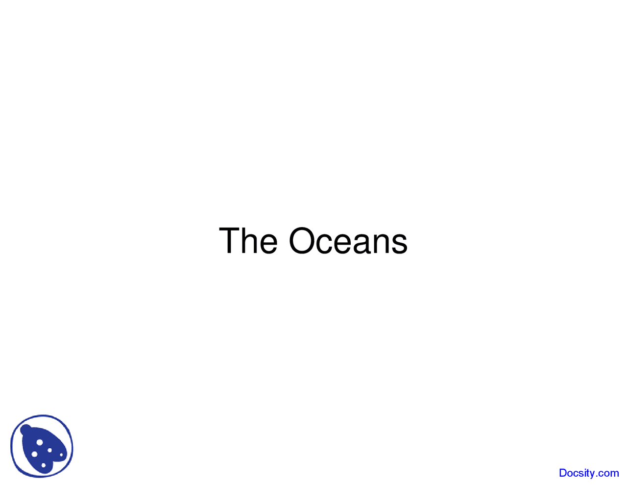 The Oceans General Geology Lecture Slides Docsity