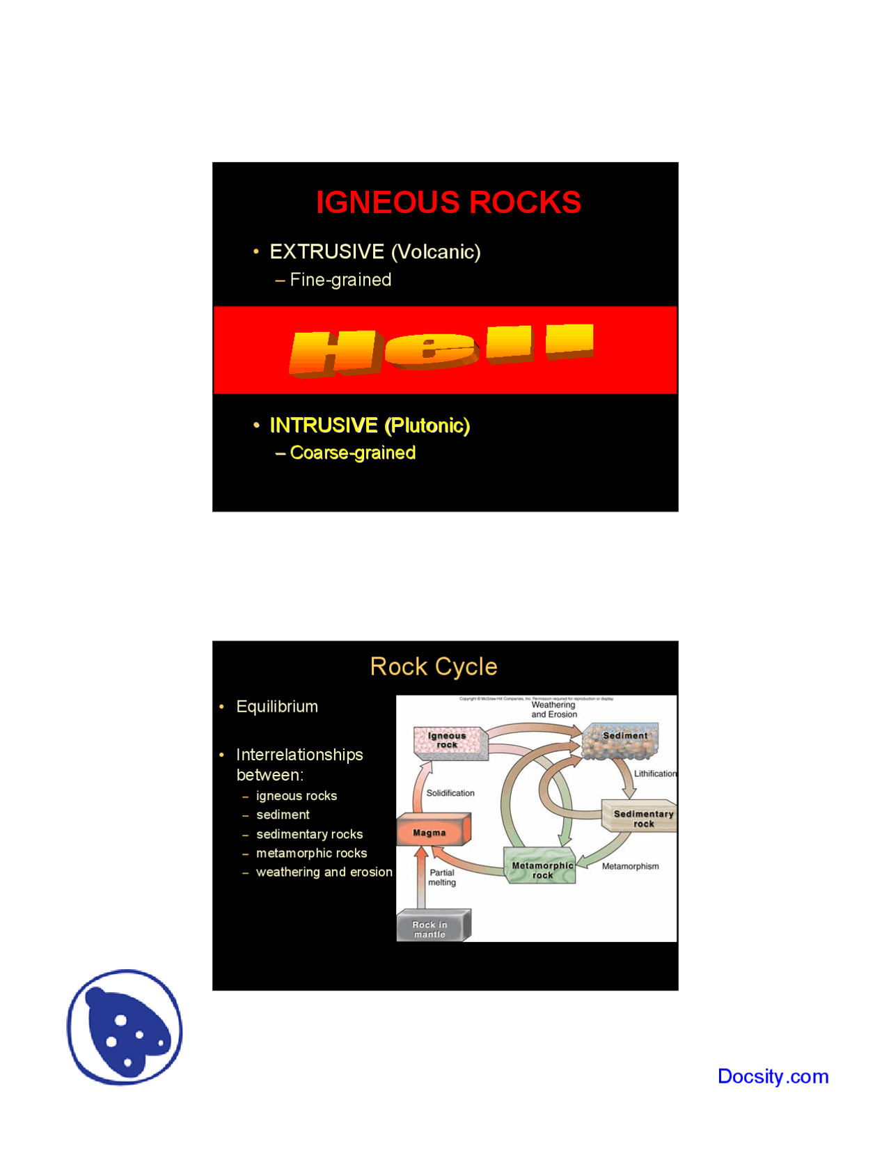 Fine Grained General Geology Lecture Slides Slides Geology Docsity