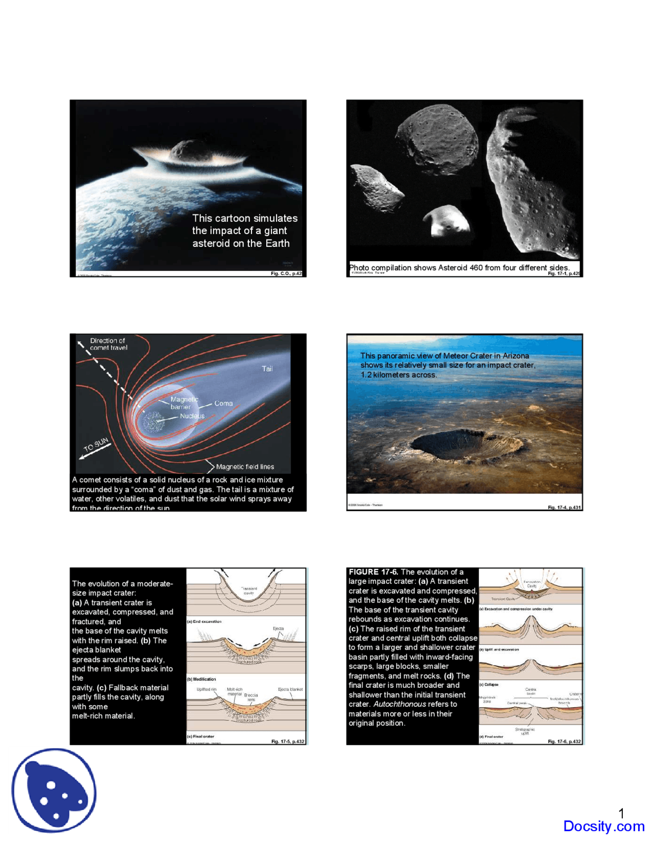 Asteroid General Geology Lecture Slides Docsity