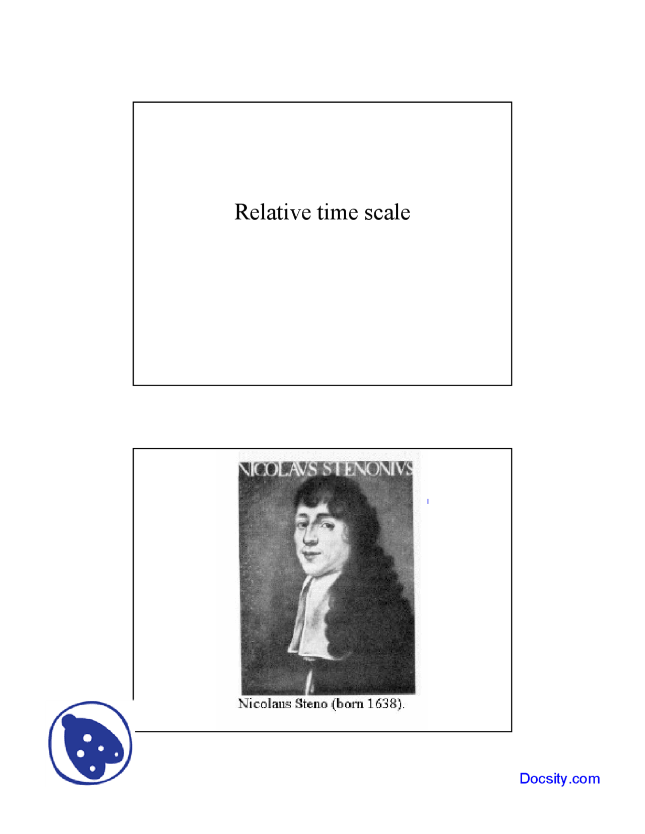 Relative Time Scale - General Geology - Lecture Slides - Docsity