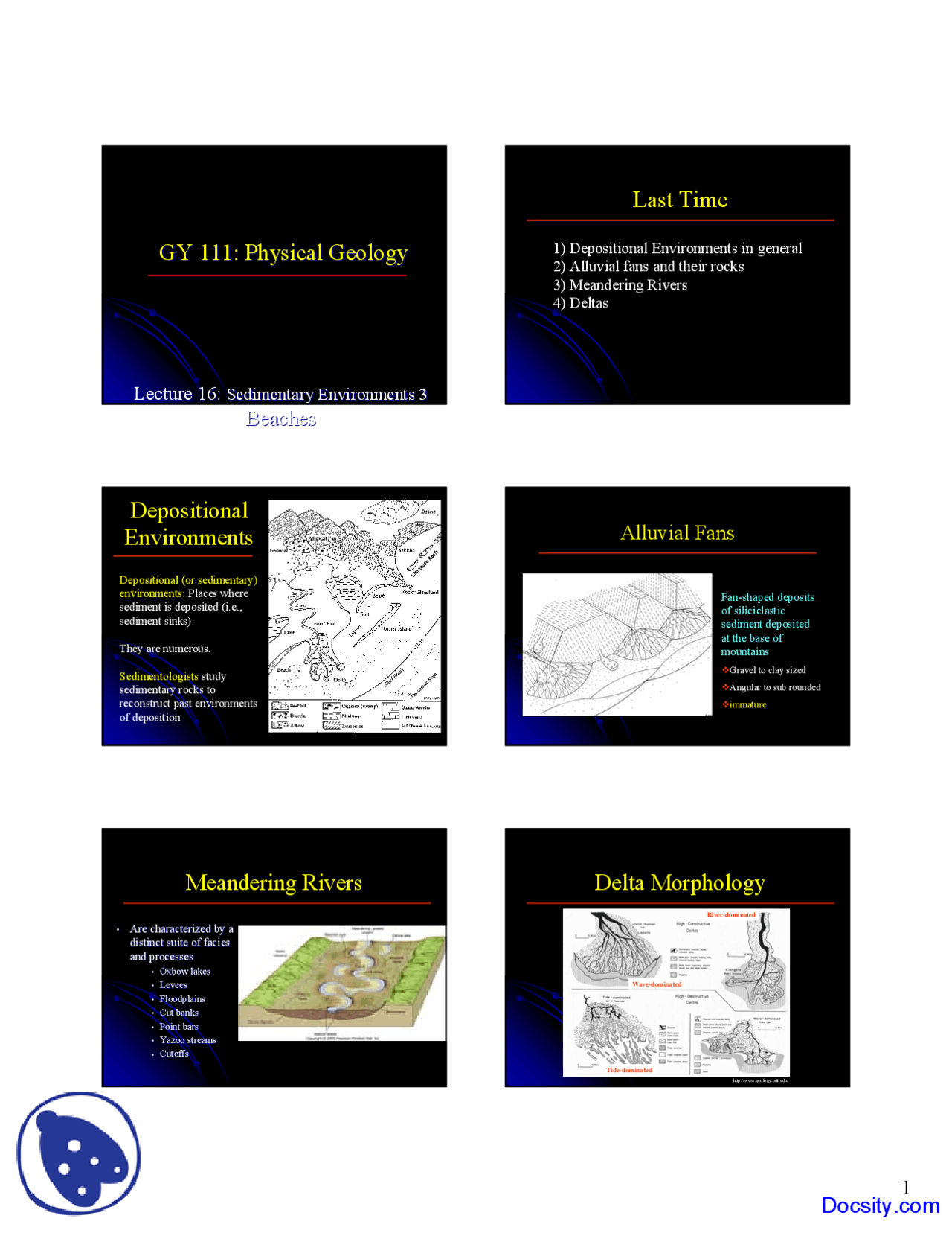 Beaches General Geology Lecture Slides Docsity