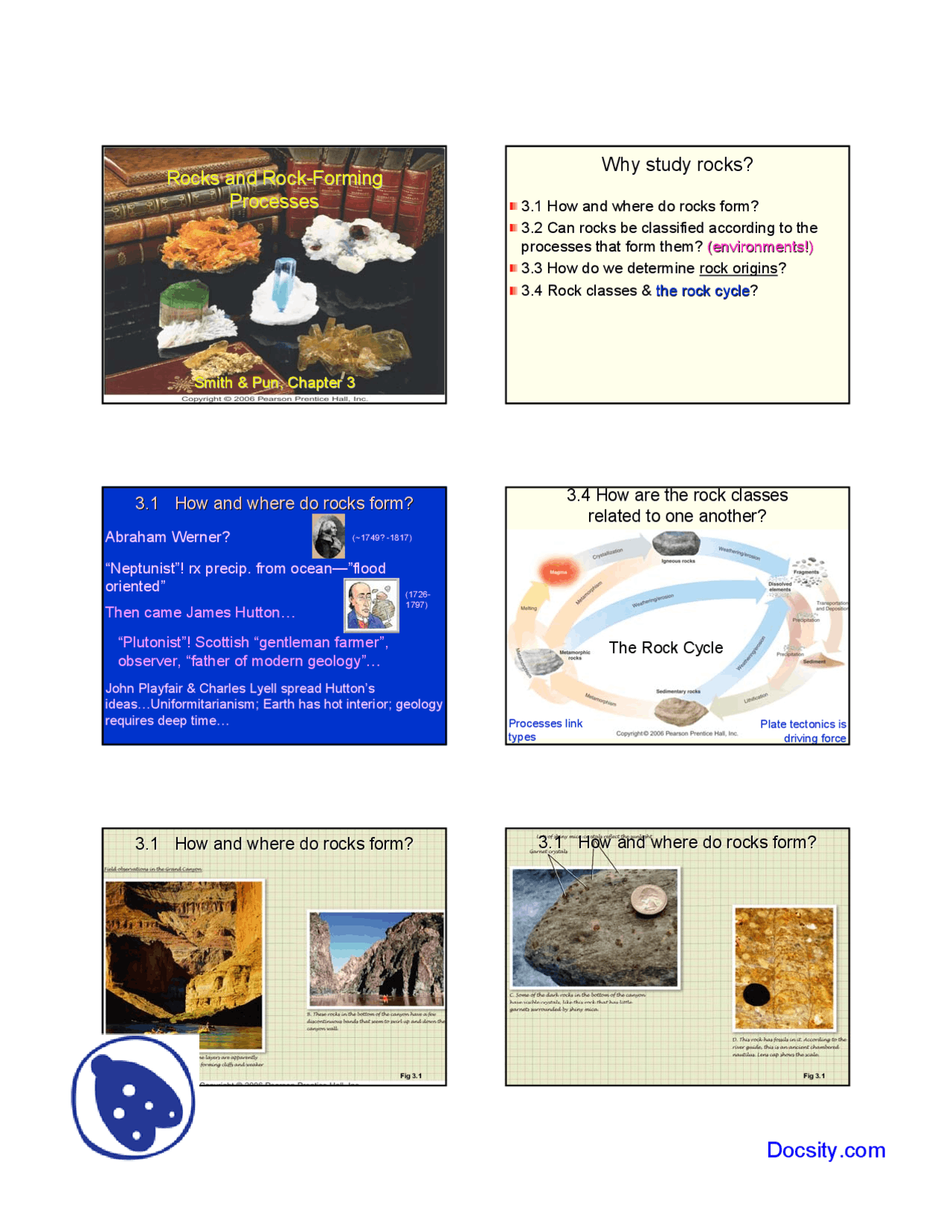 Rocks And Rock Forming General Geology Lecture Slides Docsity