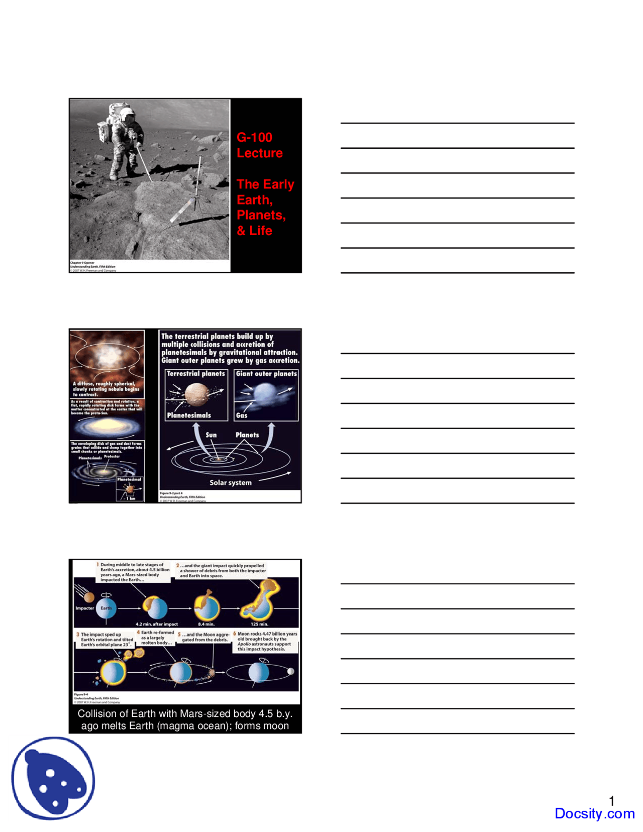 Planets General Geology Lecture Slides Docsity