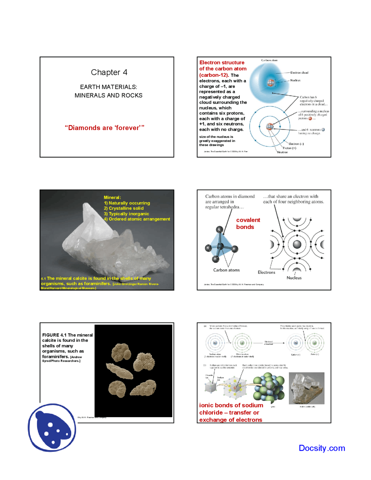 Diamonds - General Geology - Lecture Slides - Docsity