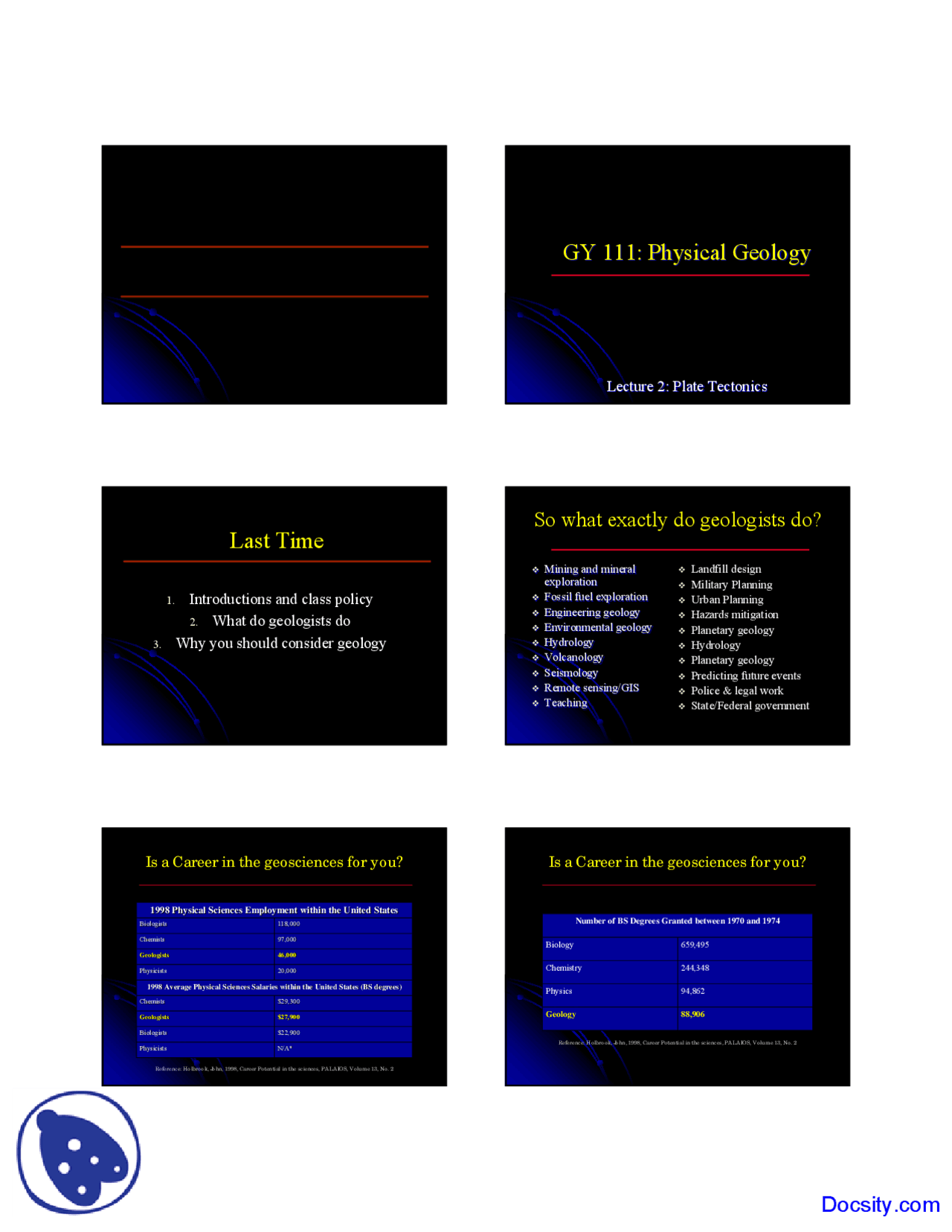 Plate Tectonics Two General Geology Lecture Slides Docsity