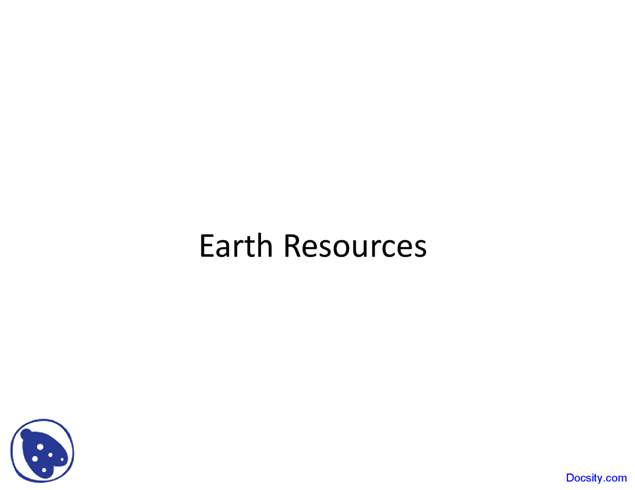 Earth Resources General Geology Lecture Slides Docsity