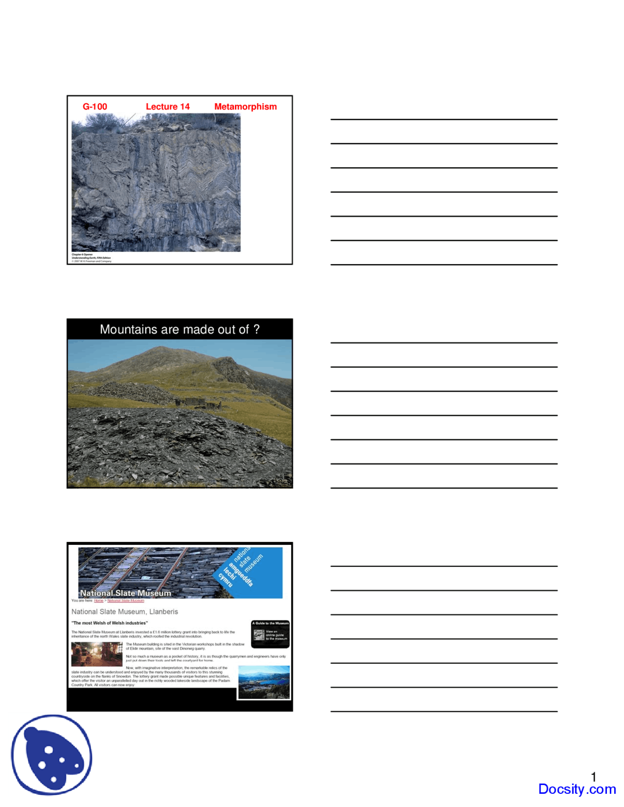 Metamorphism Two General Geology Lecture Slides Docsity