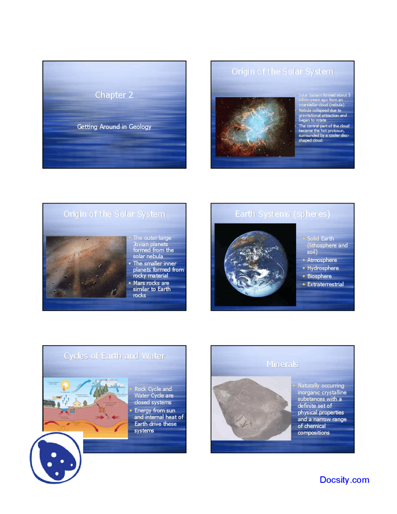 Getting Around General Geology Lecture Slides Docsity