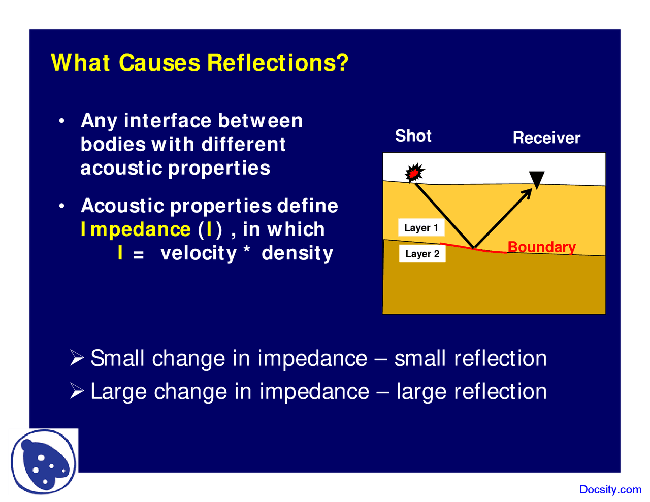 Reflections Seismology Lecture Slides Docsity