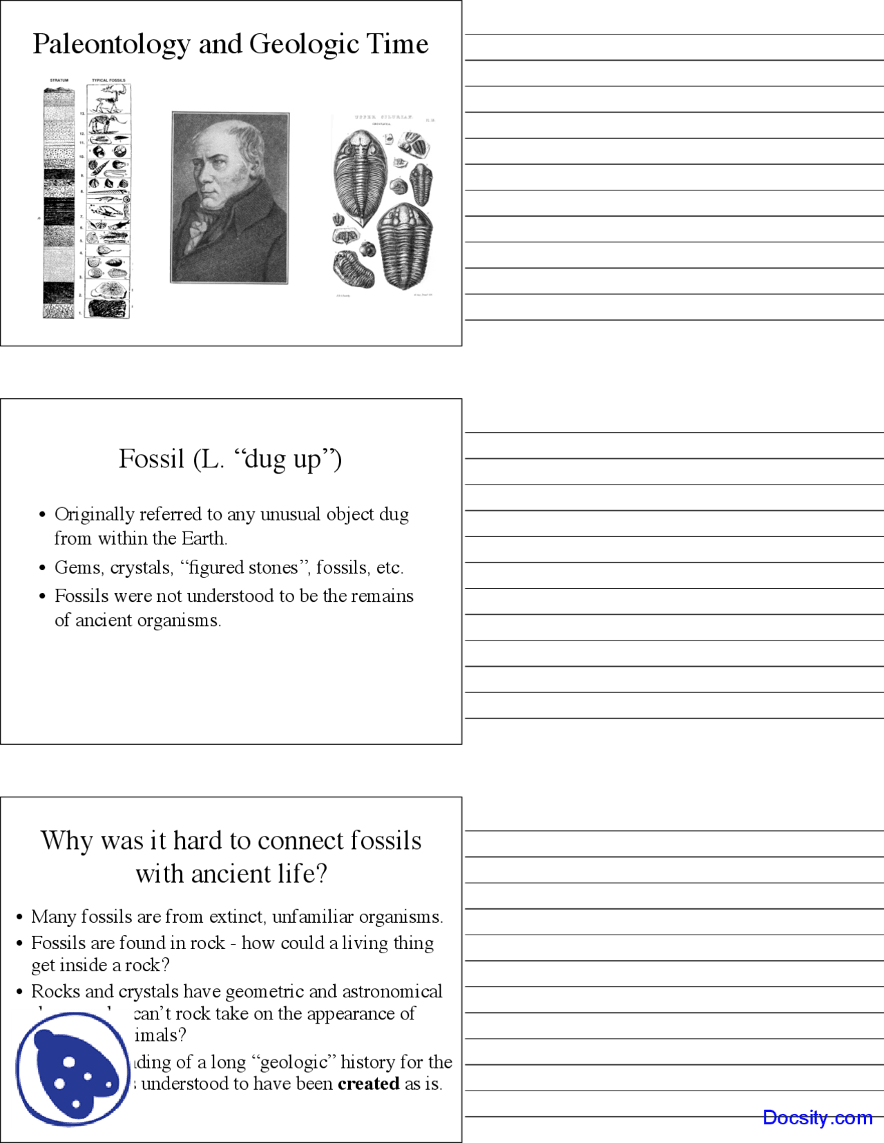 Paleontology Paleontology Lecture Slides Slides Geology Docsity