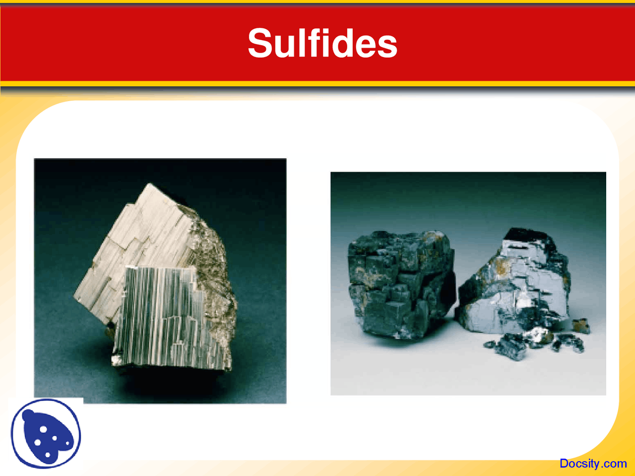 Sulfides Mineral Deposits Lecture Slides Docsity
