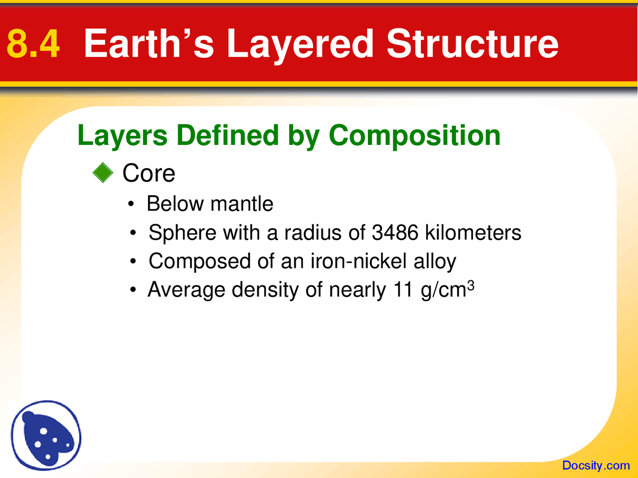Earth Layered Structure Mineral Deposits Lecture Slides Docsity