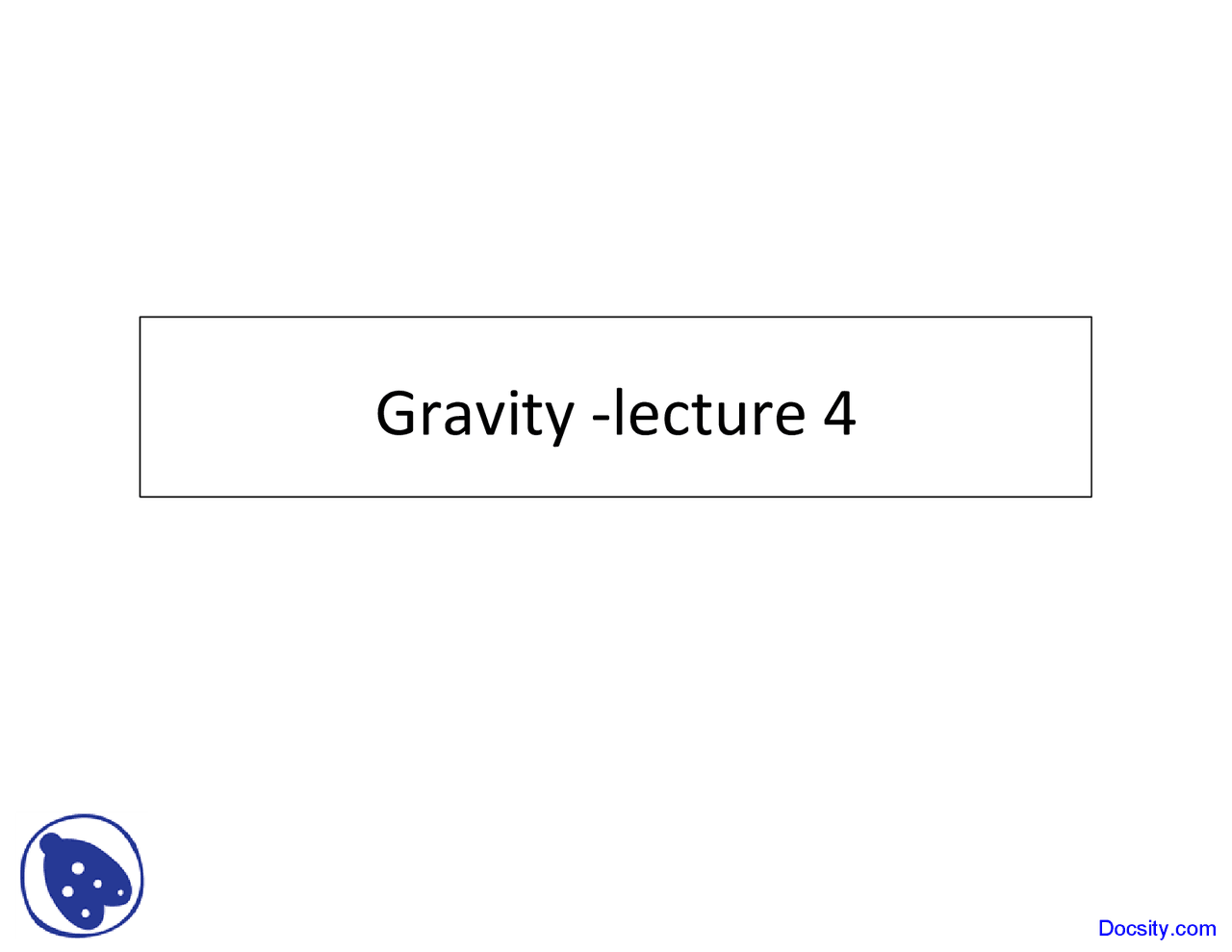 Grace Seismology Lecture Slides Docsity