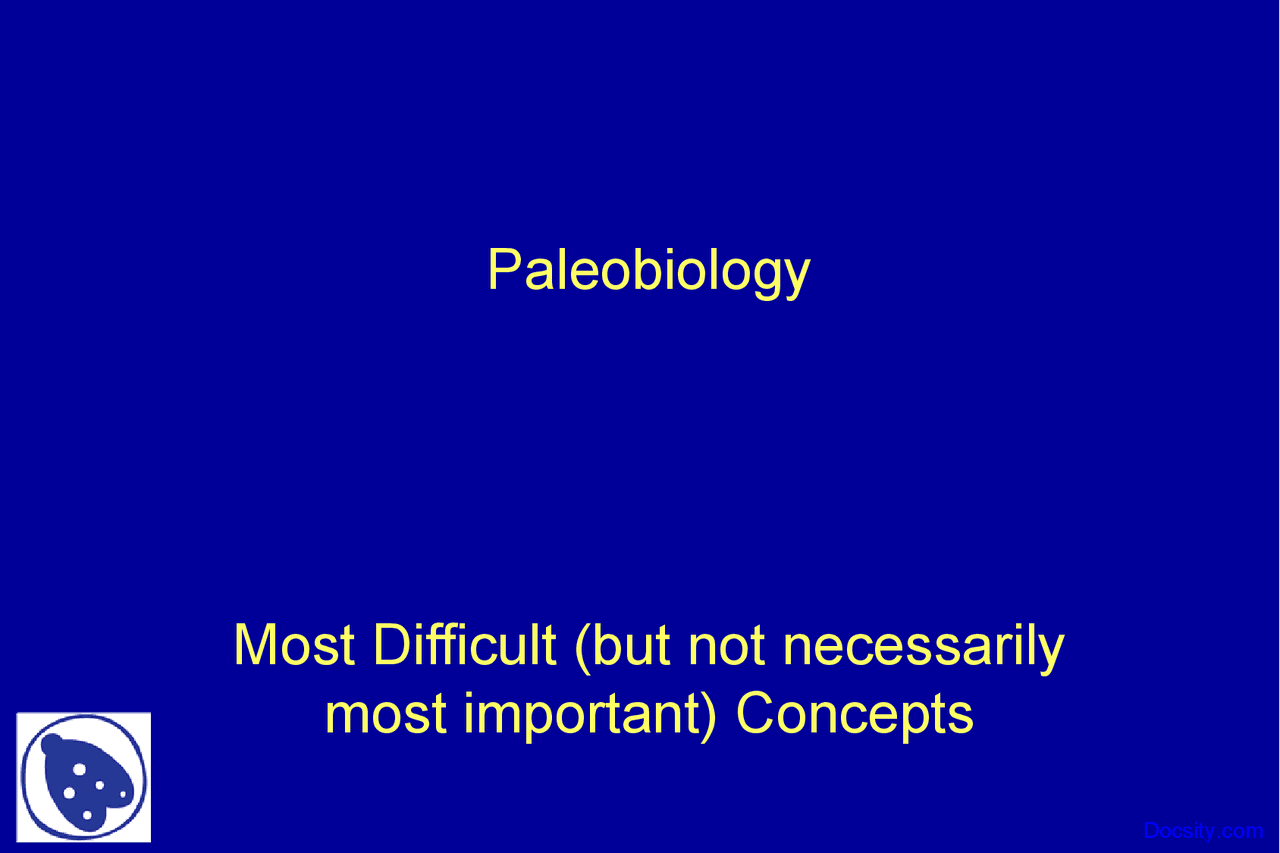 Paleobiology Paleontology Lecture Slides Docsity