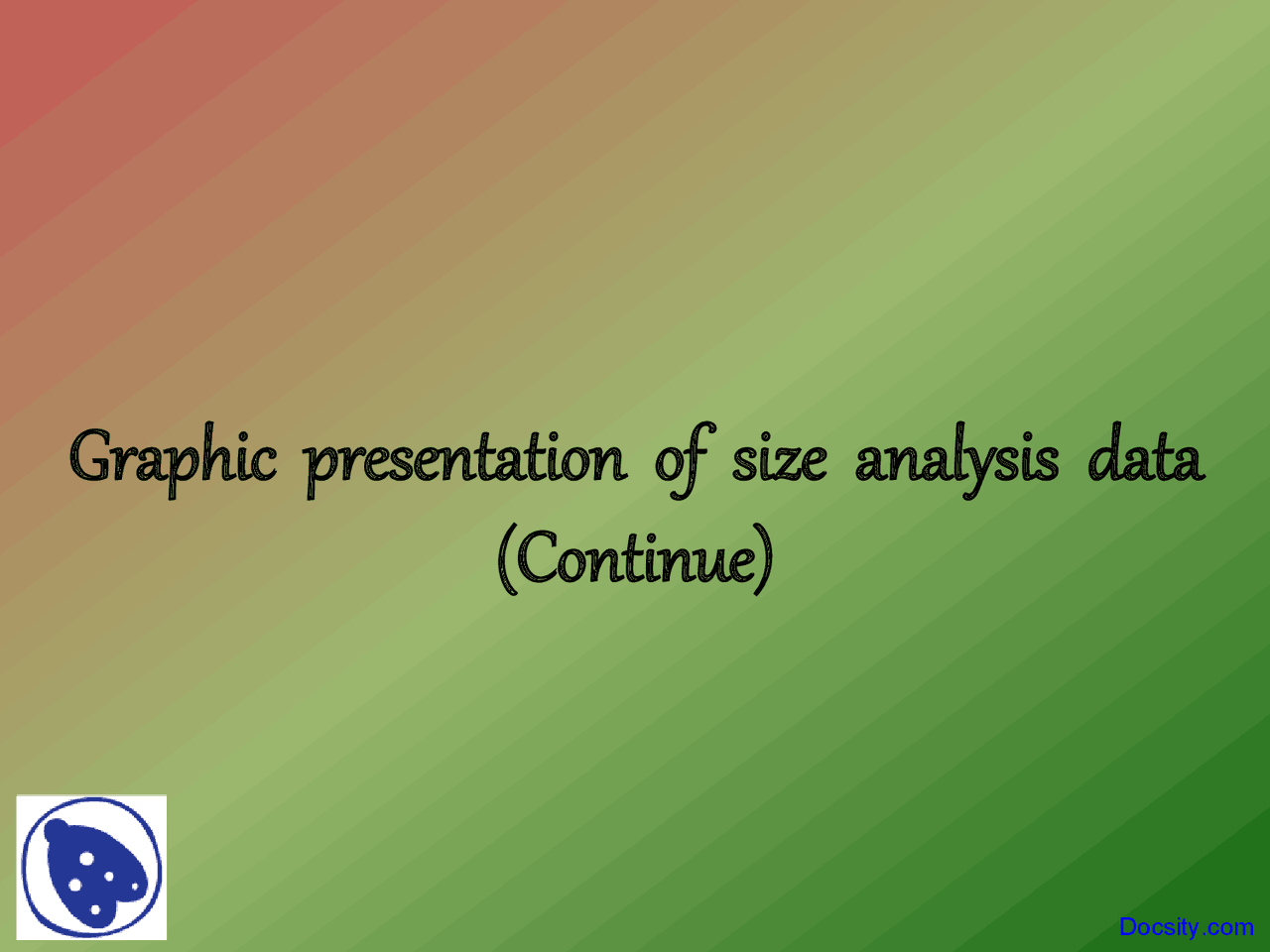 Graphic Presentation Ii Sedimentology Lecture Slides Docsity