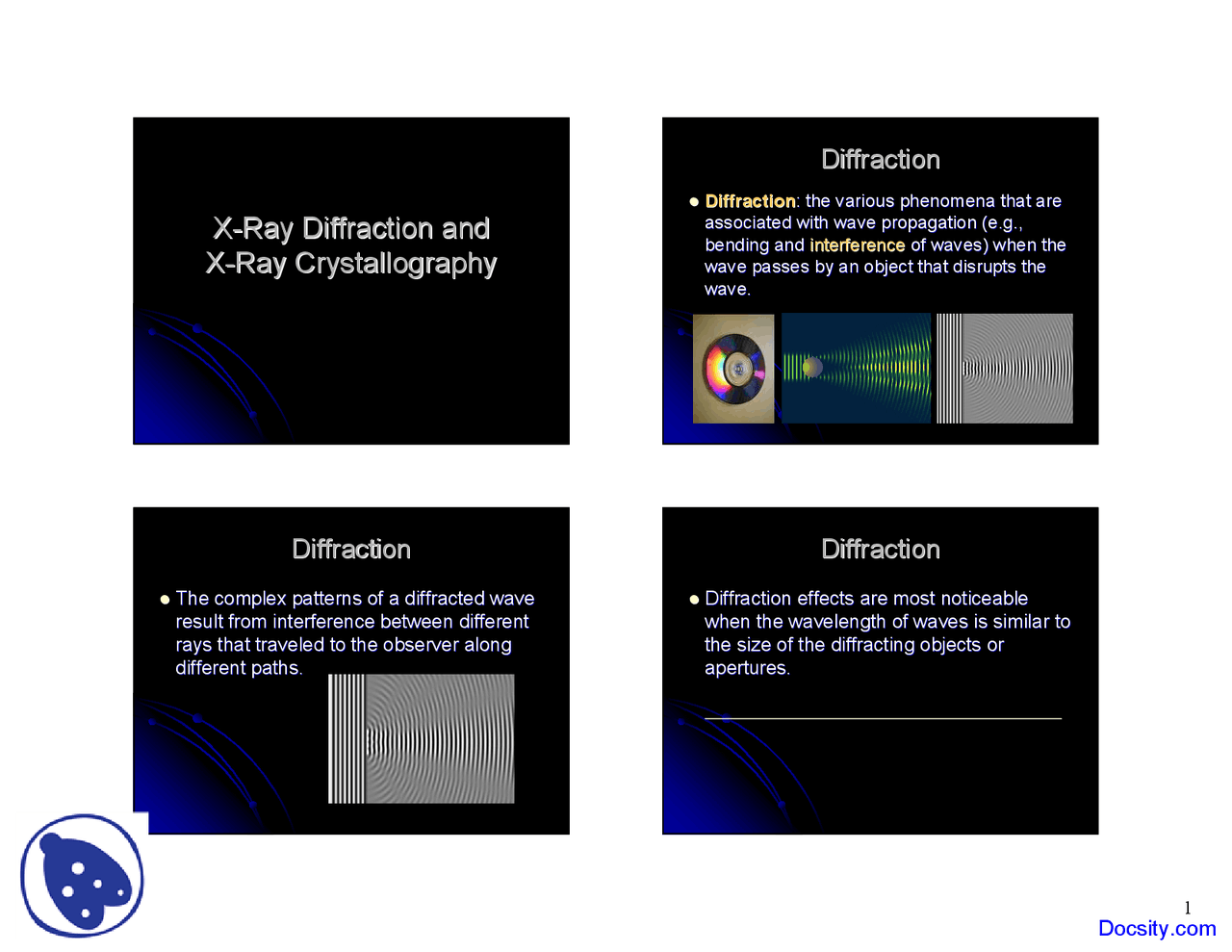 X Ray Diffraction Mineral Deposits Lecture Slides Slides Geology