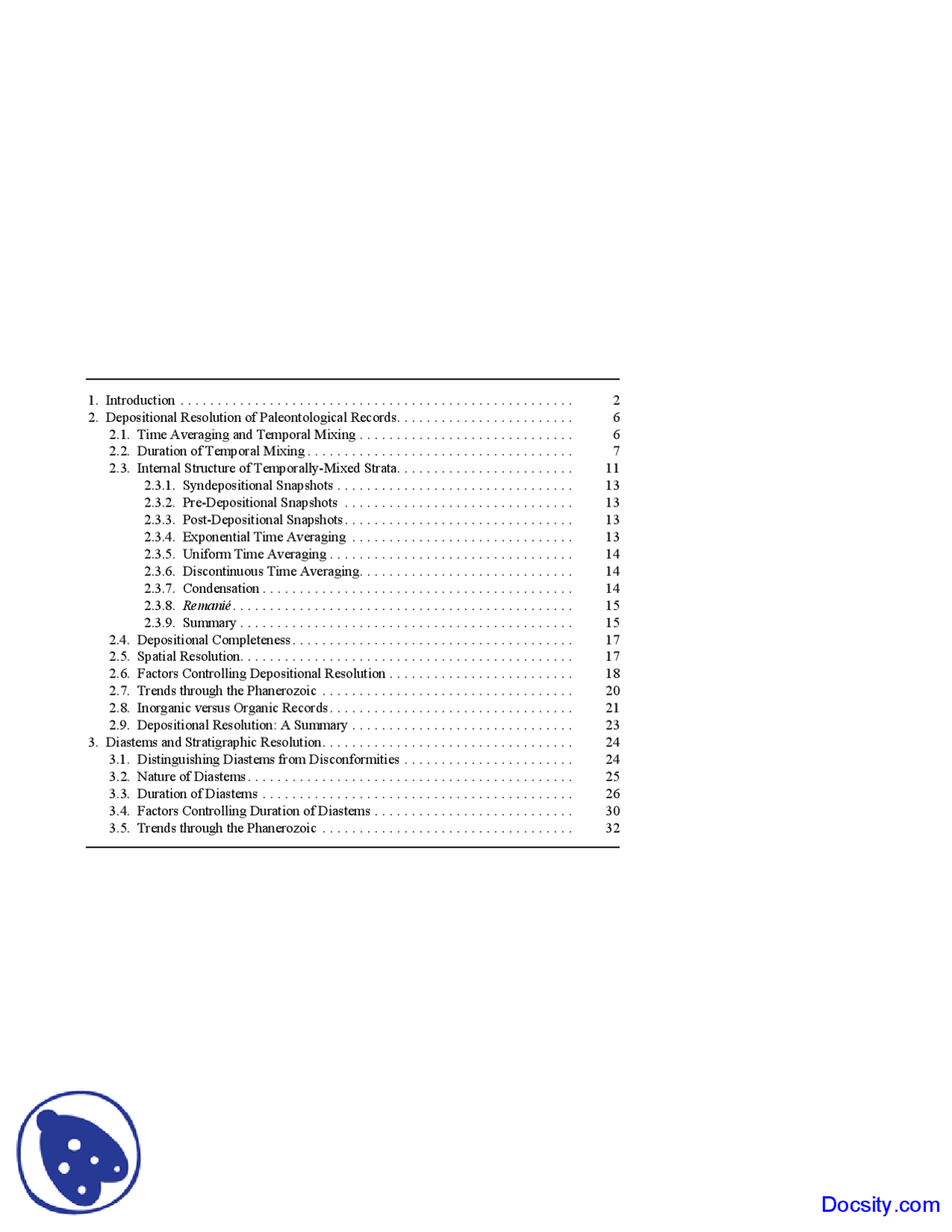 Paleontologists Paleontology Lecture Notes Docsity