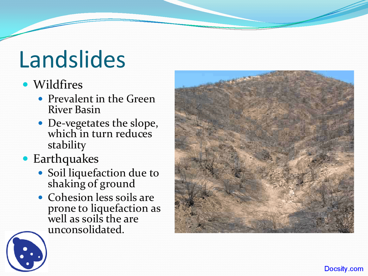 Landslides Engineering Geology Lecture Slides Docsity