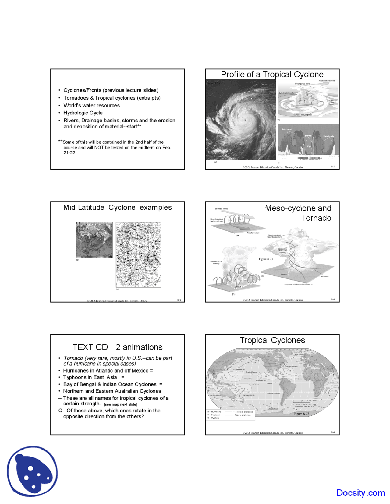 Tropical Cyclone Geography Lecture Slides Docsity