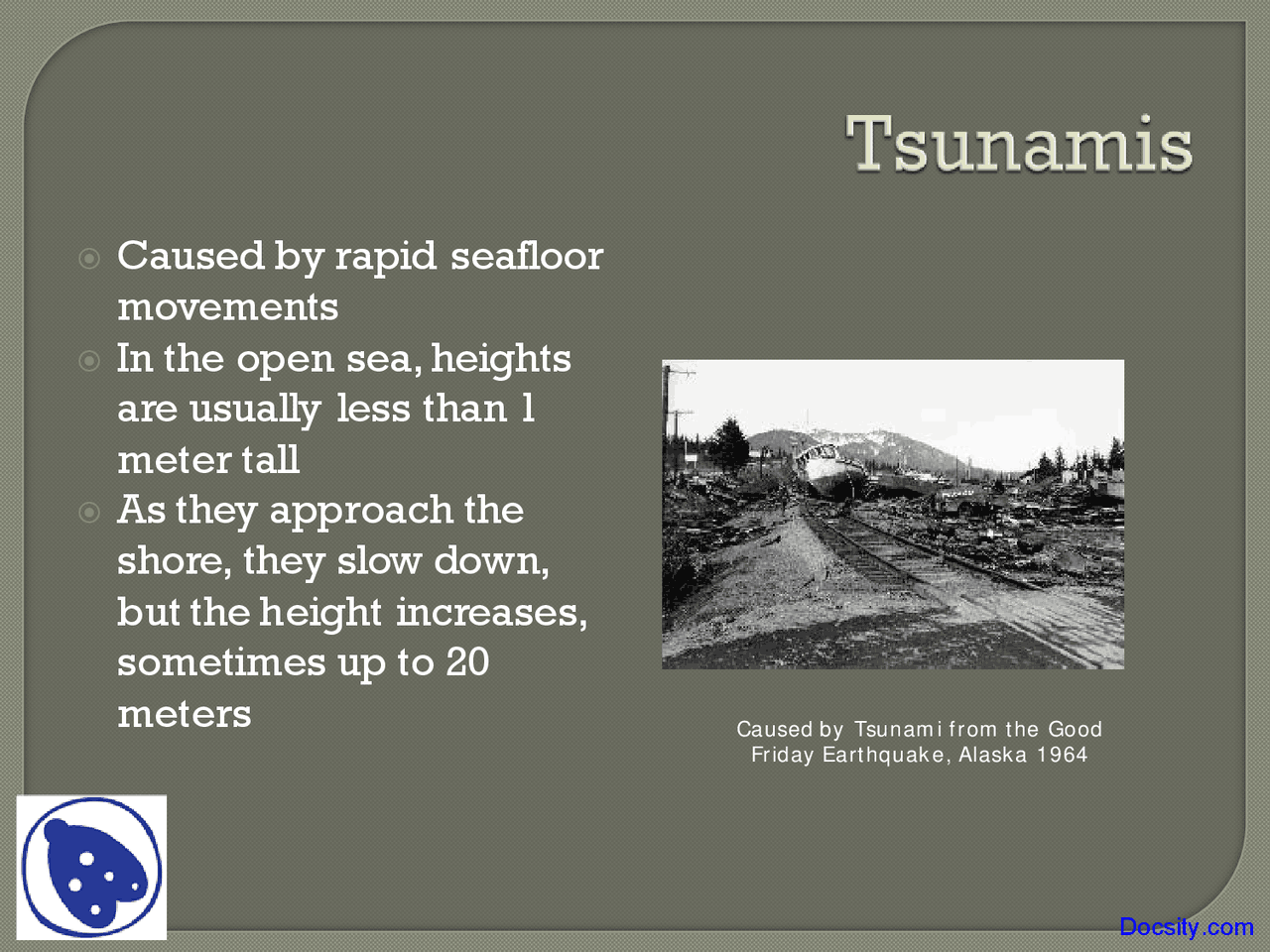 Tsunami Engineering Geology Lecture Slides Docsity