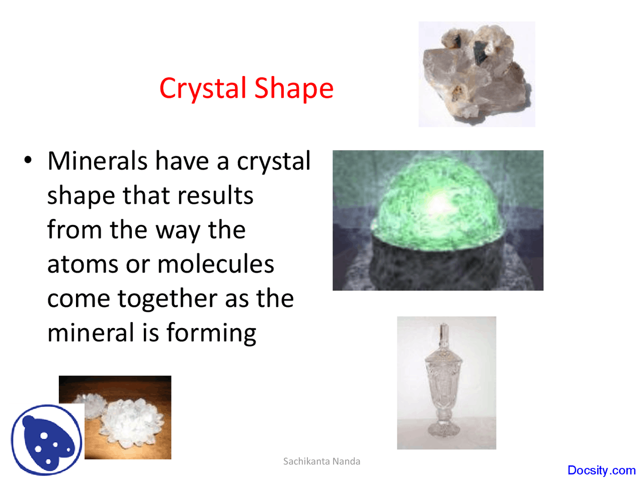 Crystal Shape - Engineering Geology - Lecture Slides - Docsity