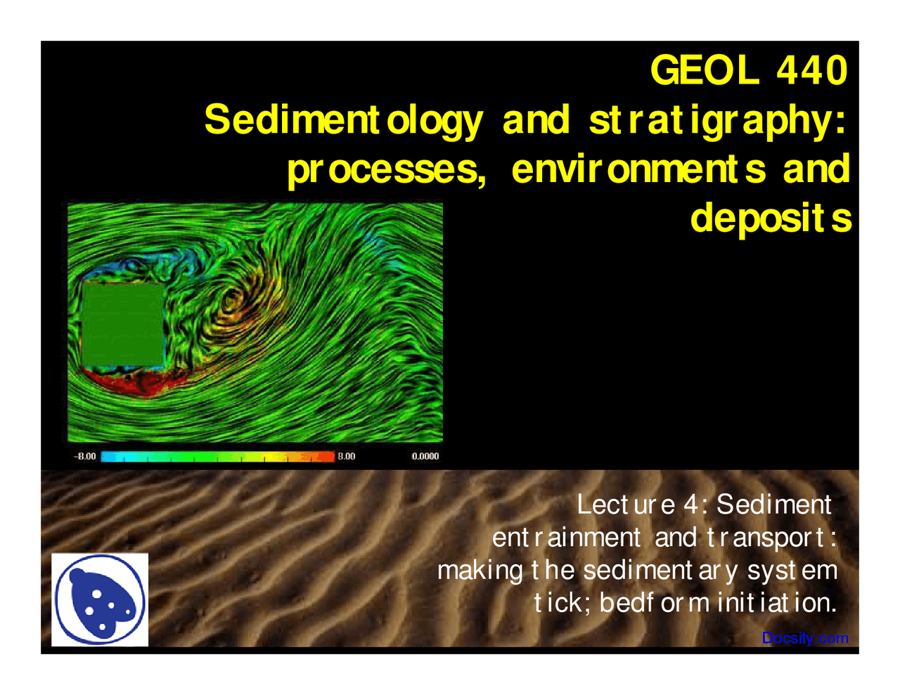 Sediment Stratigraphy Lecture Slides Docsity