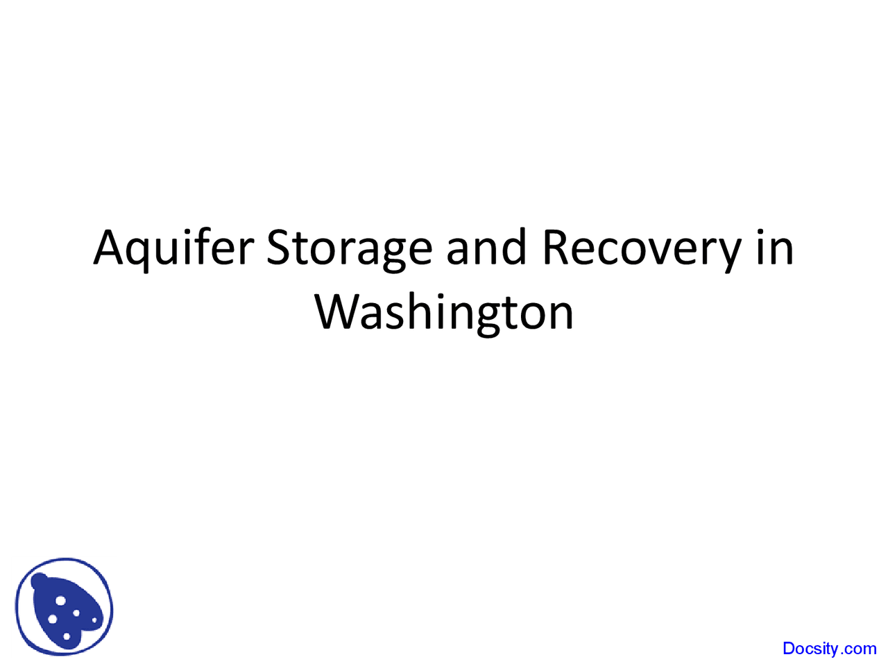 Aquifer Engineering Geology Lecture Slides Docsity