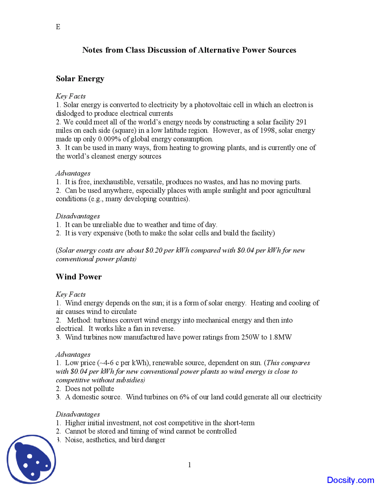 Discussion Of Alternative Power Sources Water Management Lecture discussion-of-alternative-power-sources-water-management-lecture