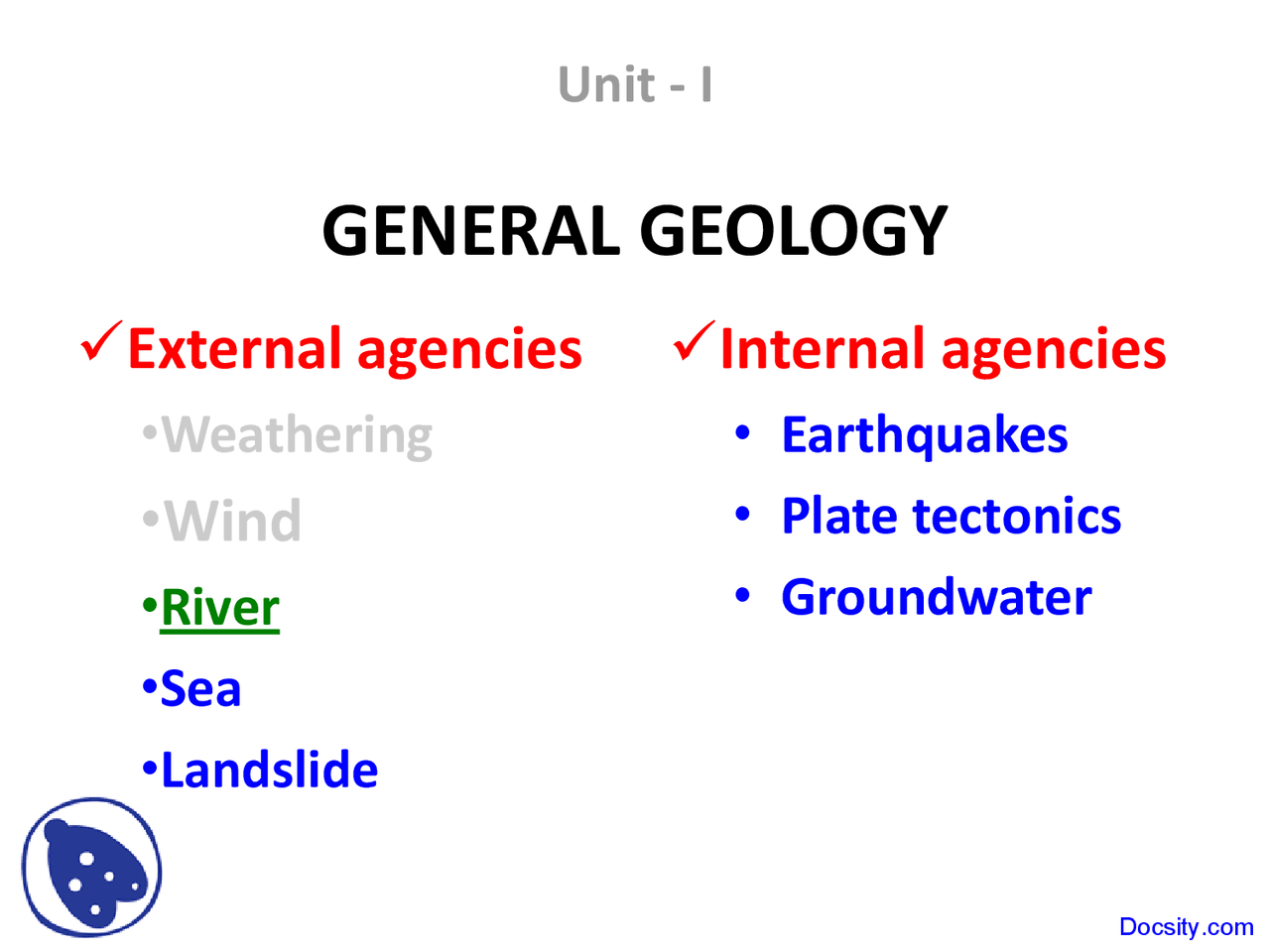 Sea Engineering Geology Lecture Slides Docsity