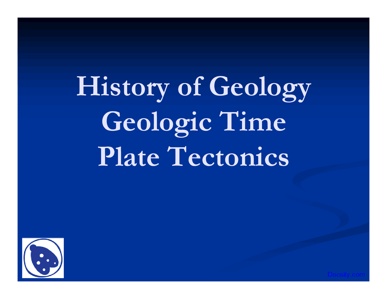 Geologic Time Engineering Geology Lecture Slides Slides Geology