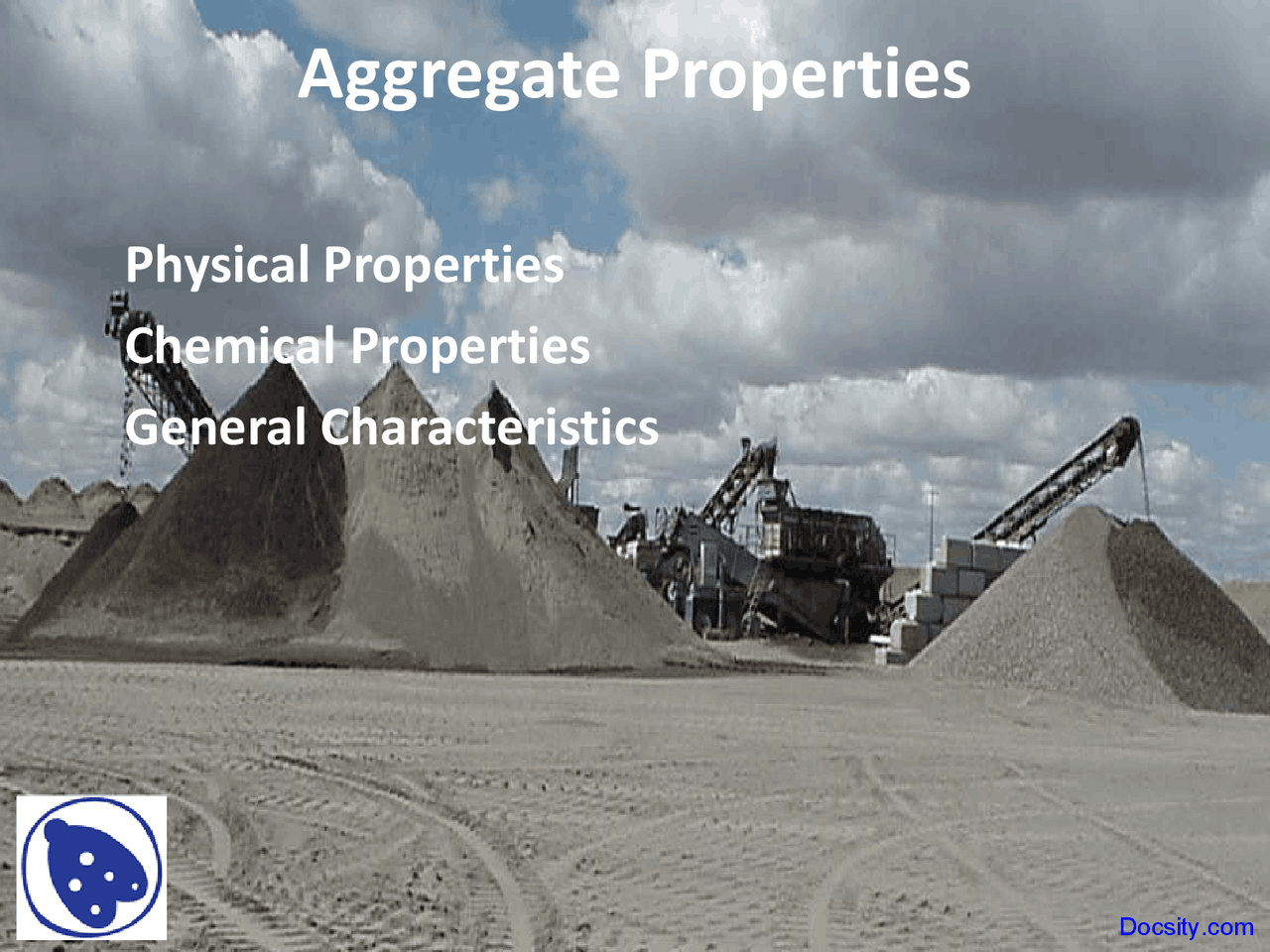 Aggregate Properties - Engineering Geology - Lecture Slides - Docsity