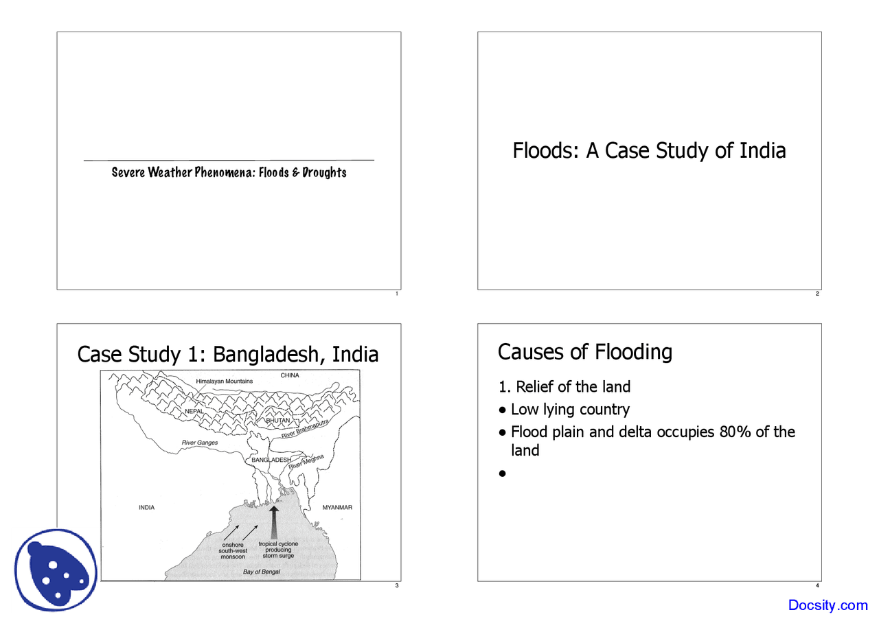 Floods Geography Lecture Slides Docsity