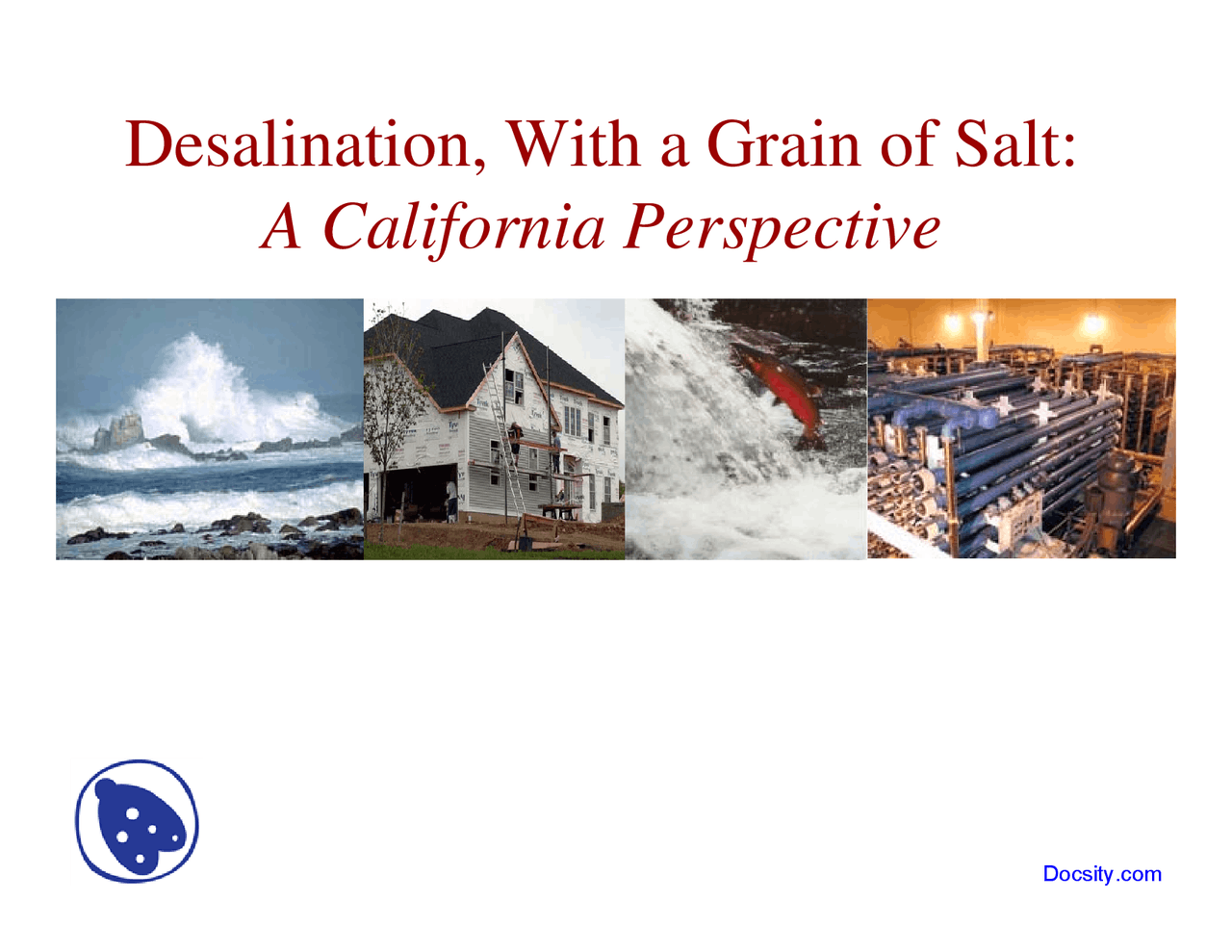 Desalination Water Management Lecture Slide Docsity