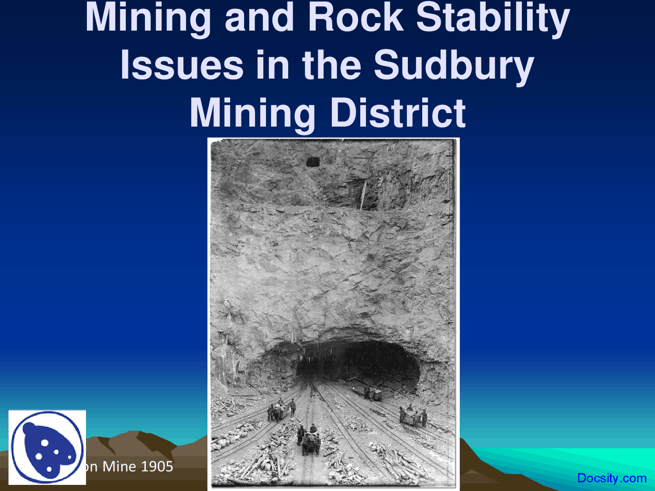 Mining Engineering Geology Lecture Slides Docsity