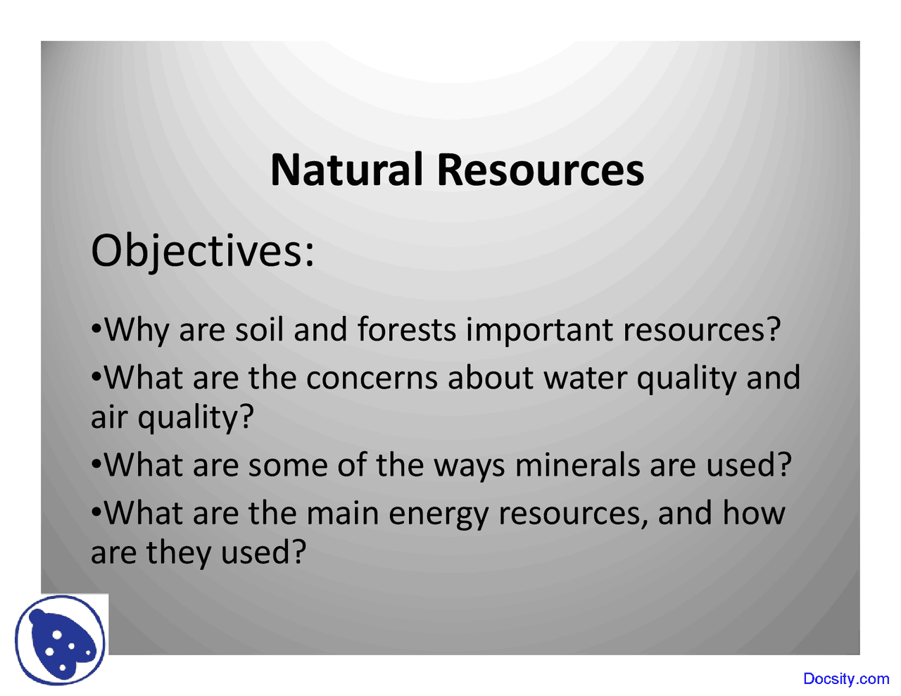 Minerals Geography Lecture Slides Docsity