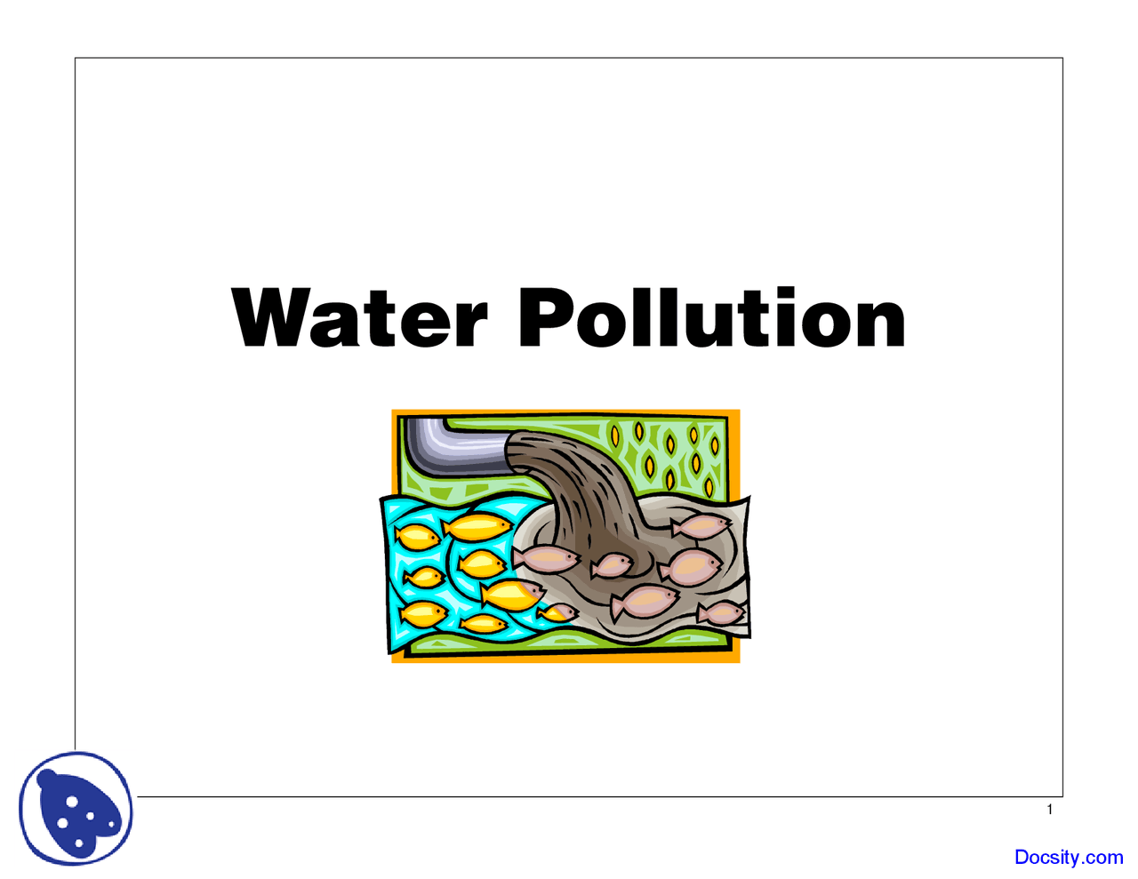 Water Pollution Water Management Lecture Slide Docsity