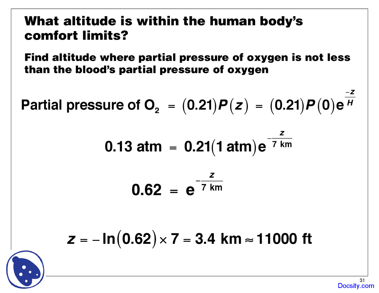Partial Pressure - Water Management - Lecture Slide - Docsity
