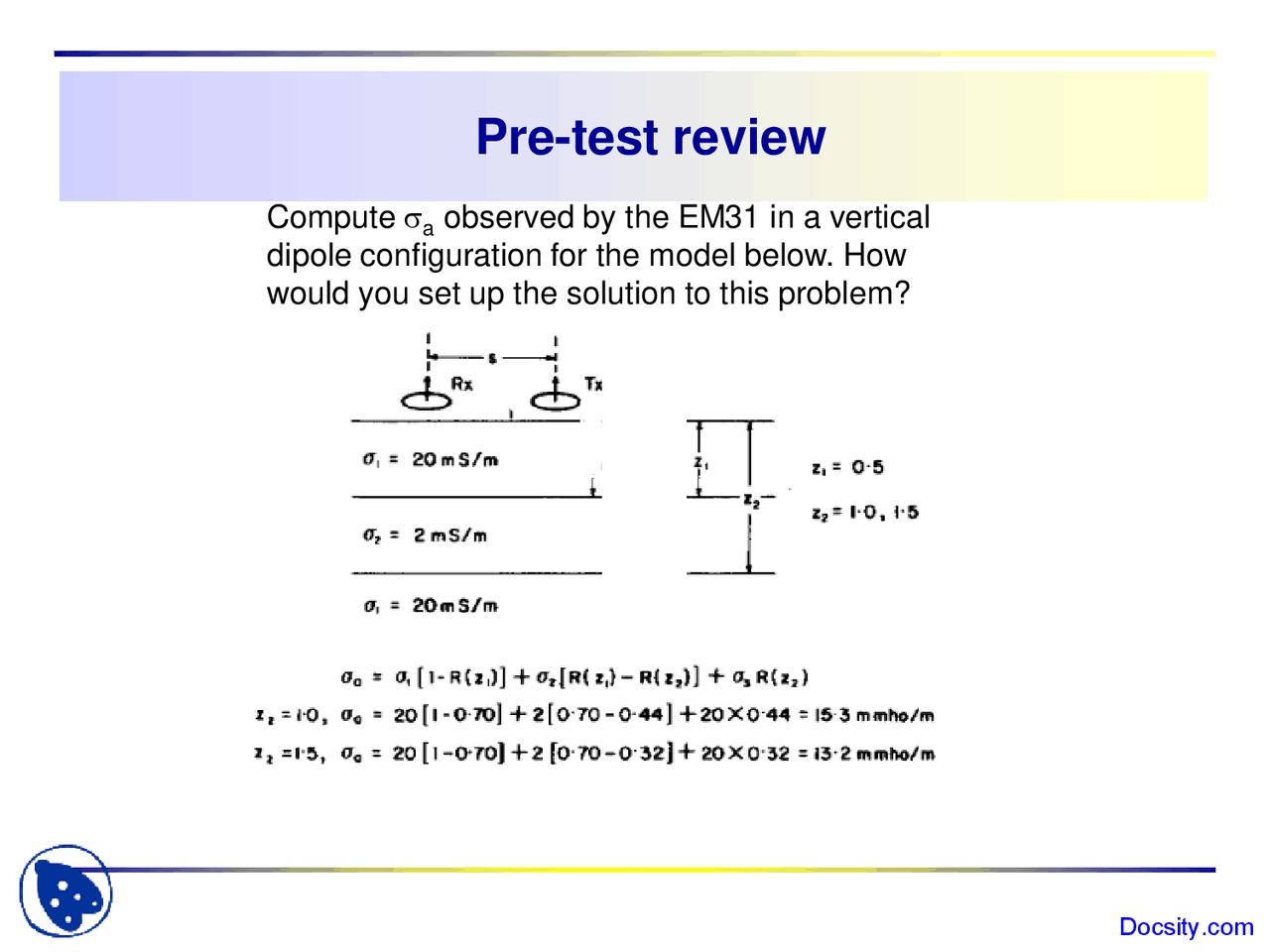 Dipole Configuration Environment And Geology Lecture Slides Docsity