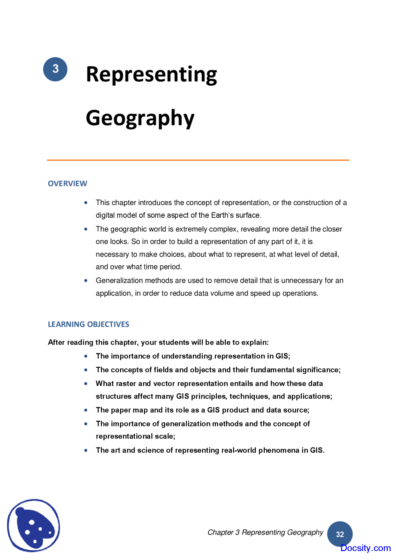 Representing Geograghy Gis And Mapping Lecture Notes Docsity