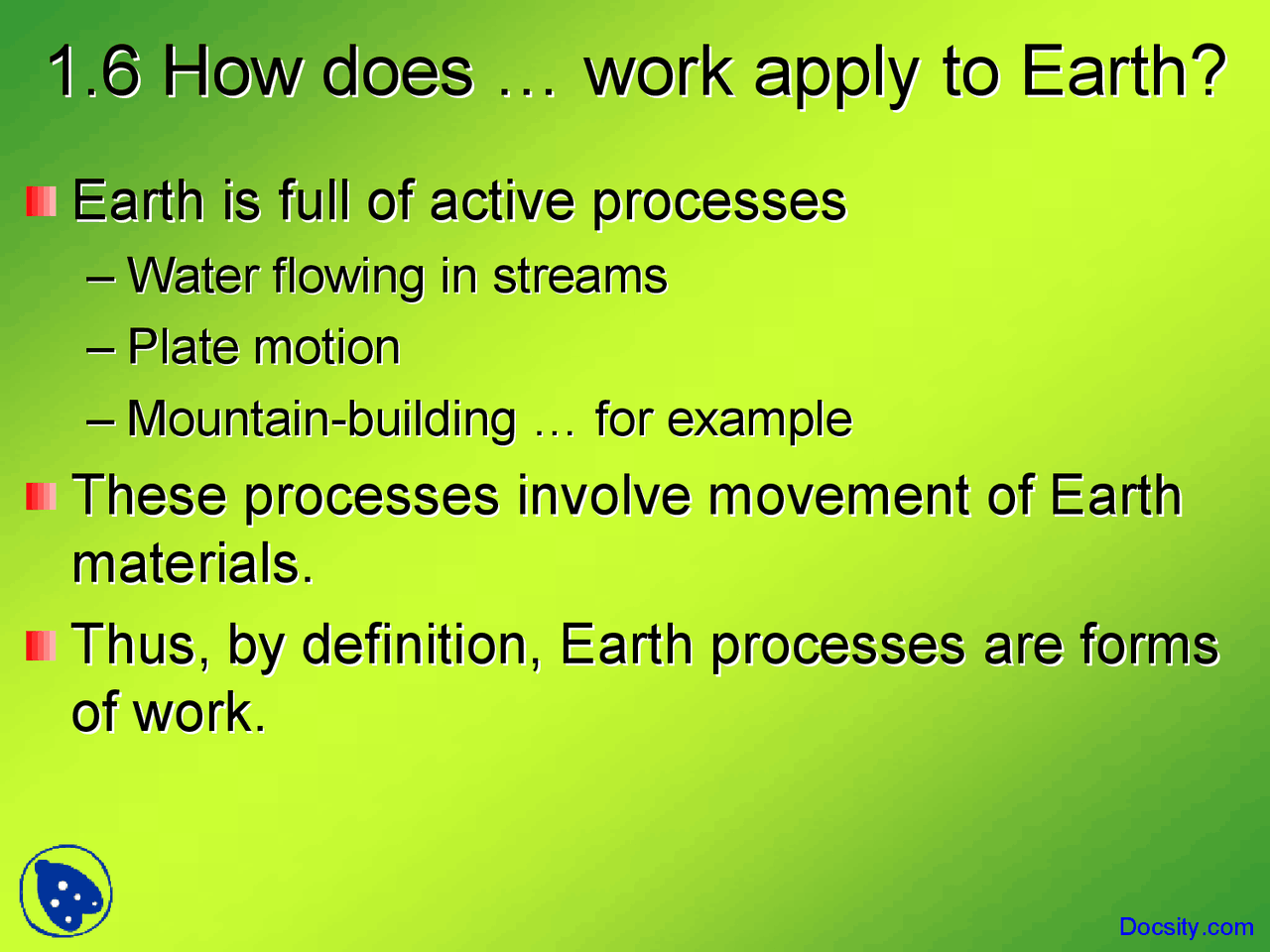 Active Processes Environmental Geology Lecture Slides Docsity