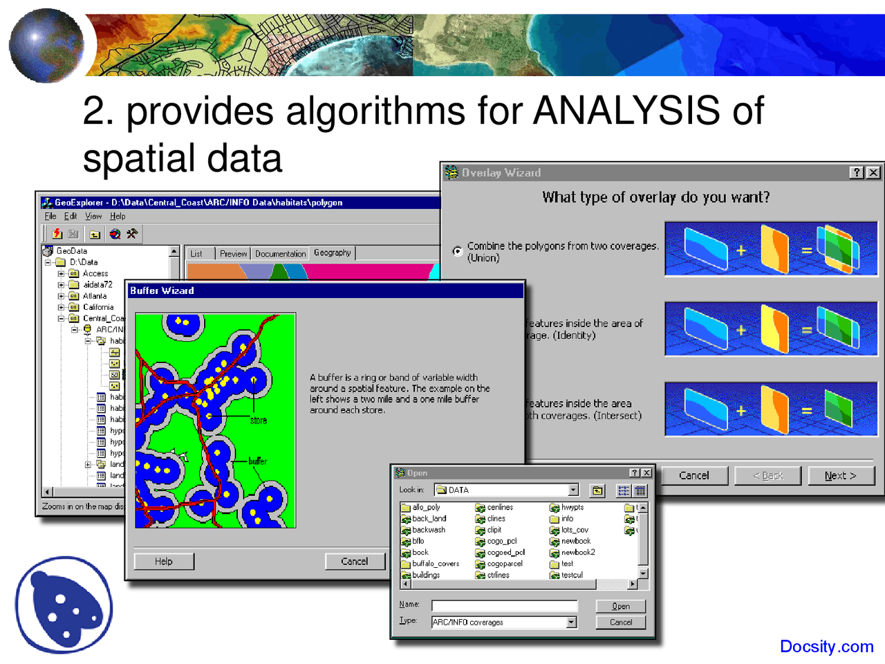 Provides Algorithms Gis And Mapping Lecture Slides Docsity 2520