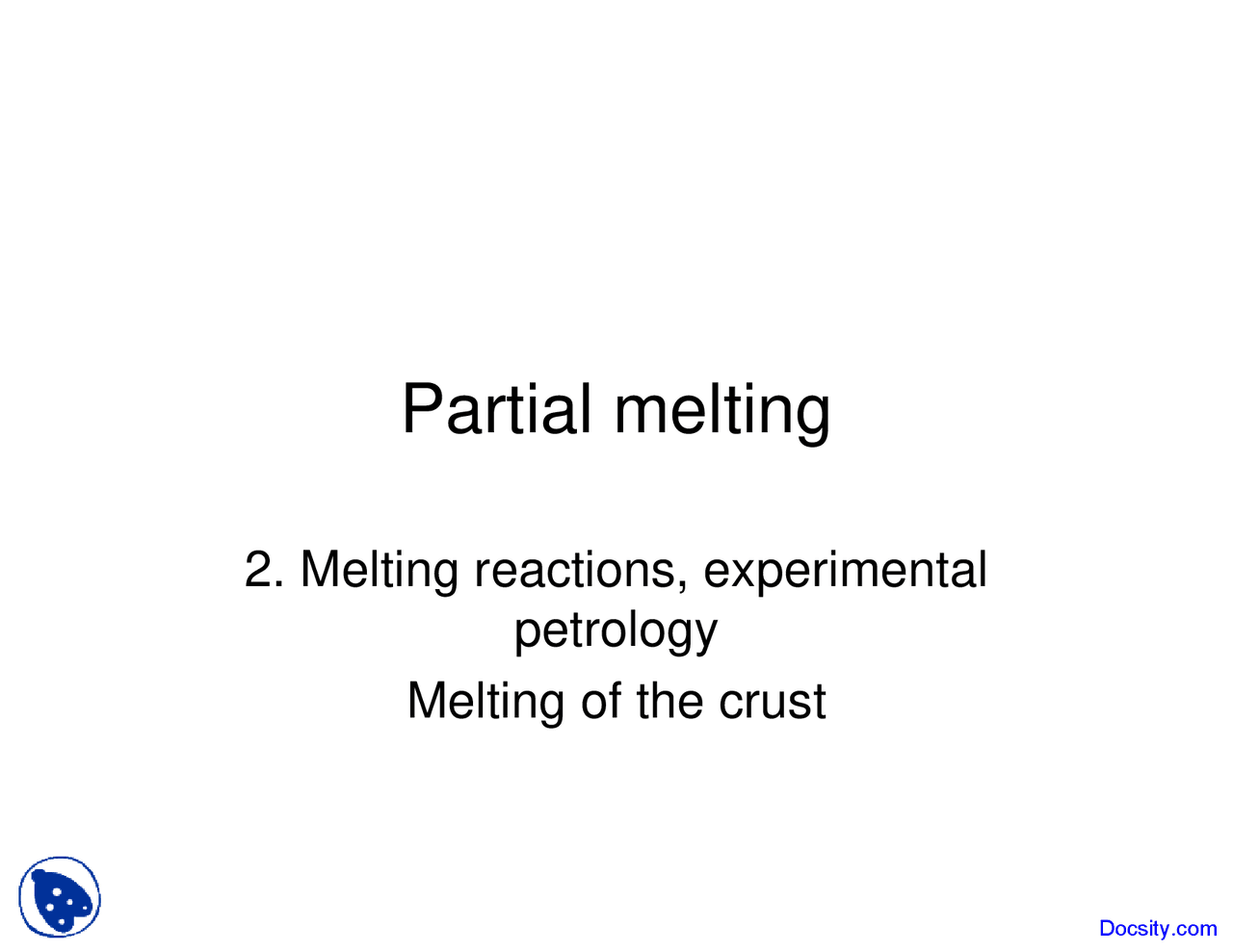 Granitoid Rocks Geochemistry I Lecture Slides Docsity