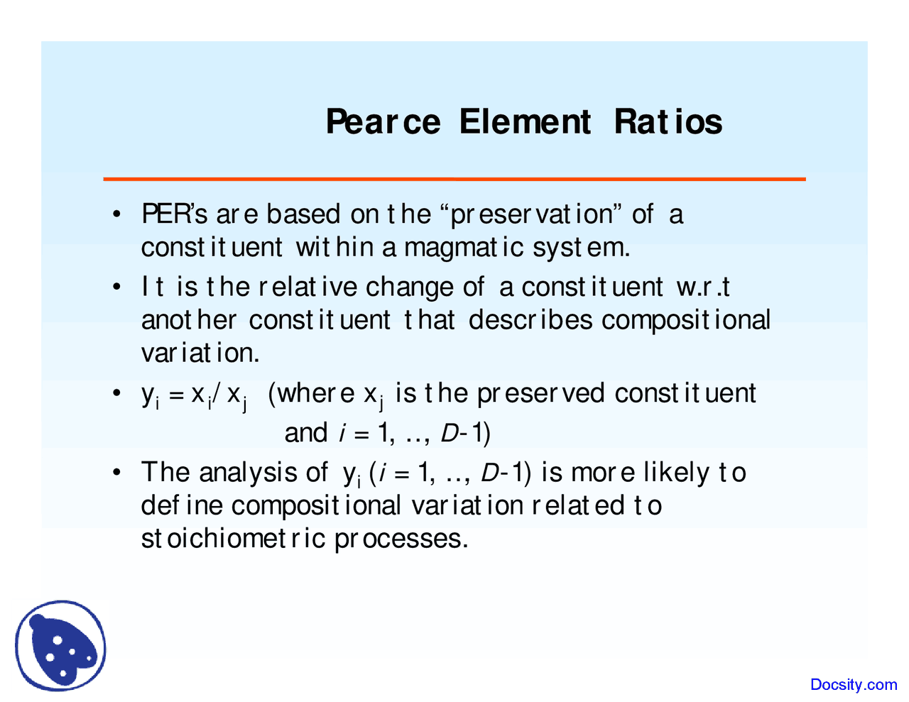 Pearce Element Geochemistry I Lecture Slides Docsity
