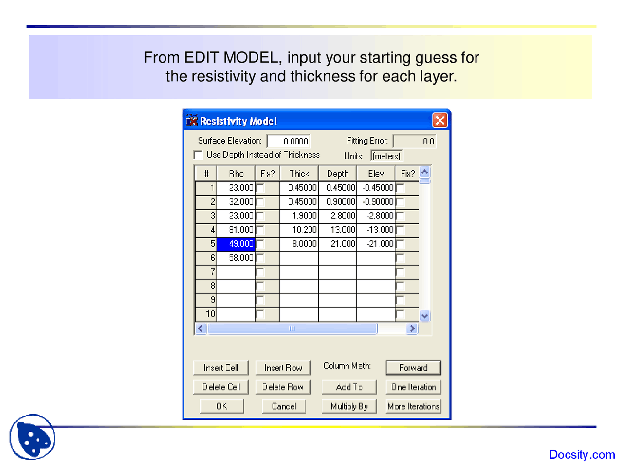 Thickness Environment And Geology Lecture Slides Docsity