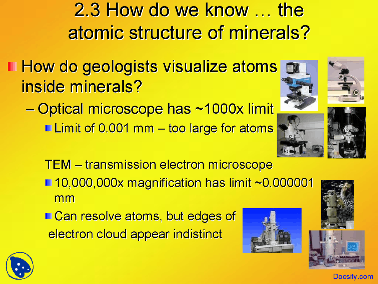 Atomic Structure Environmental Geology Lecture Slides Docsity