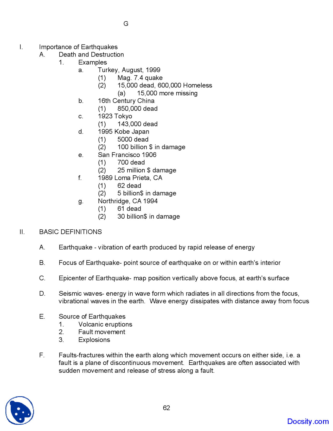 Importance Environmental Geology Lecture Notes Docsity