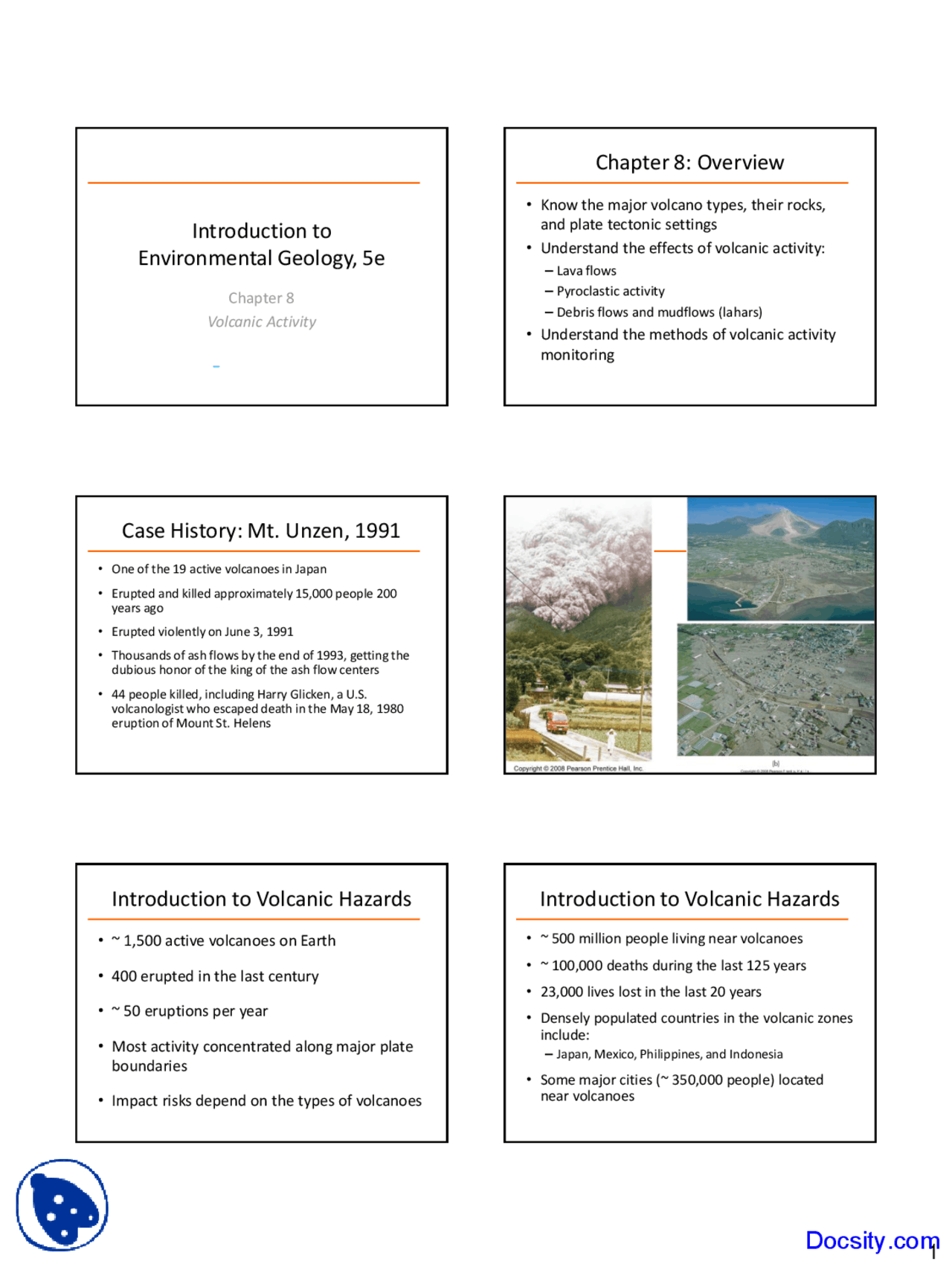 Volcanic Activity Environmental Geology Lecture Slides Docsity