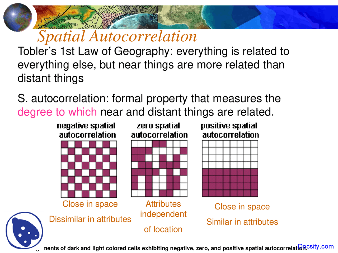 Spatial Autocorrelation Gis And Mapping Lecture Slides Slides